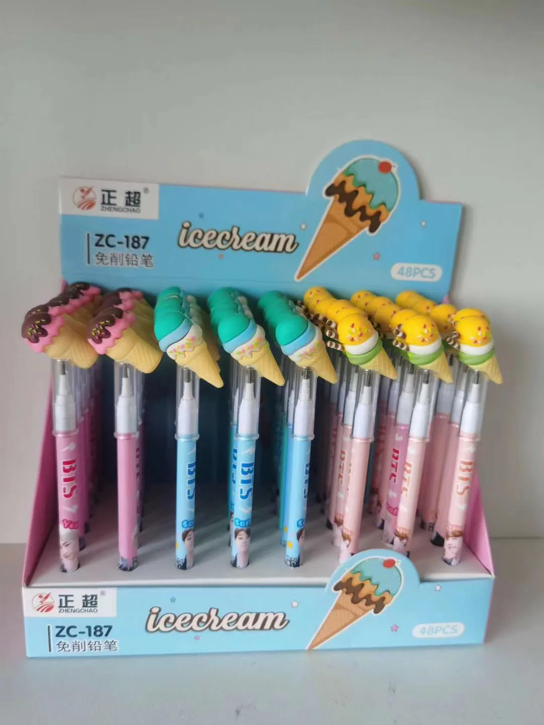 Cute Ice Cream Bullet Pencil Push Pencils Multi Point Pencils - Buy ...
