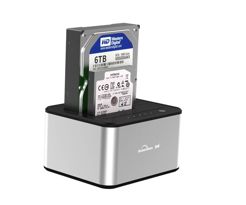 Blueendless Aluminum Usb 3.0 To Sata Dual Bay Sata Hard Drive Docking ...