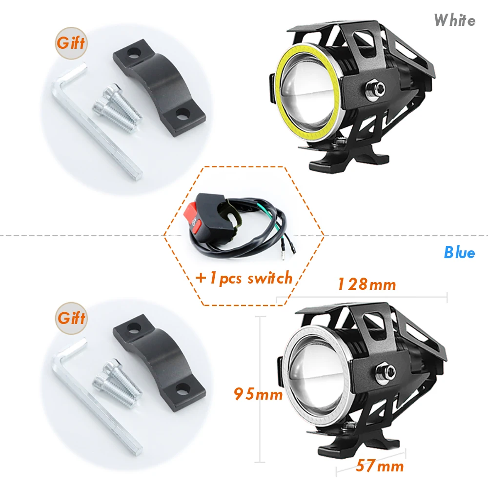 Led Angel Eye Ebike Motorcycle 12v-80v Modified Headlight - Buy ...