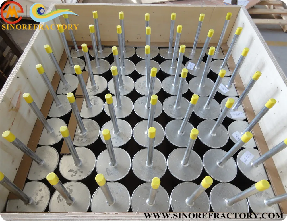 Refractory Porous Purging Plug And Seating Block For Steel Ladle Gas ...