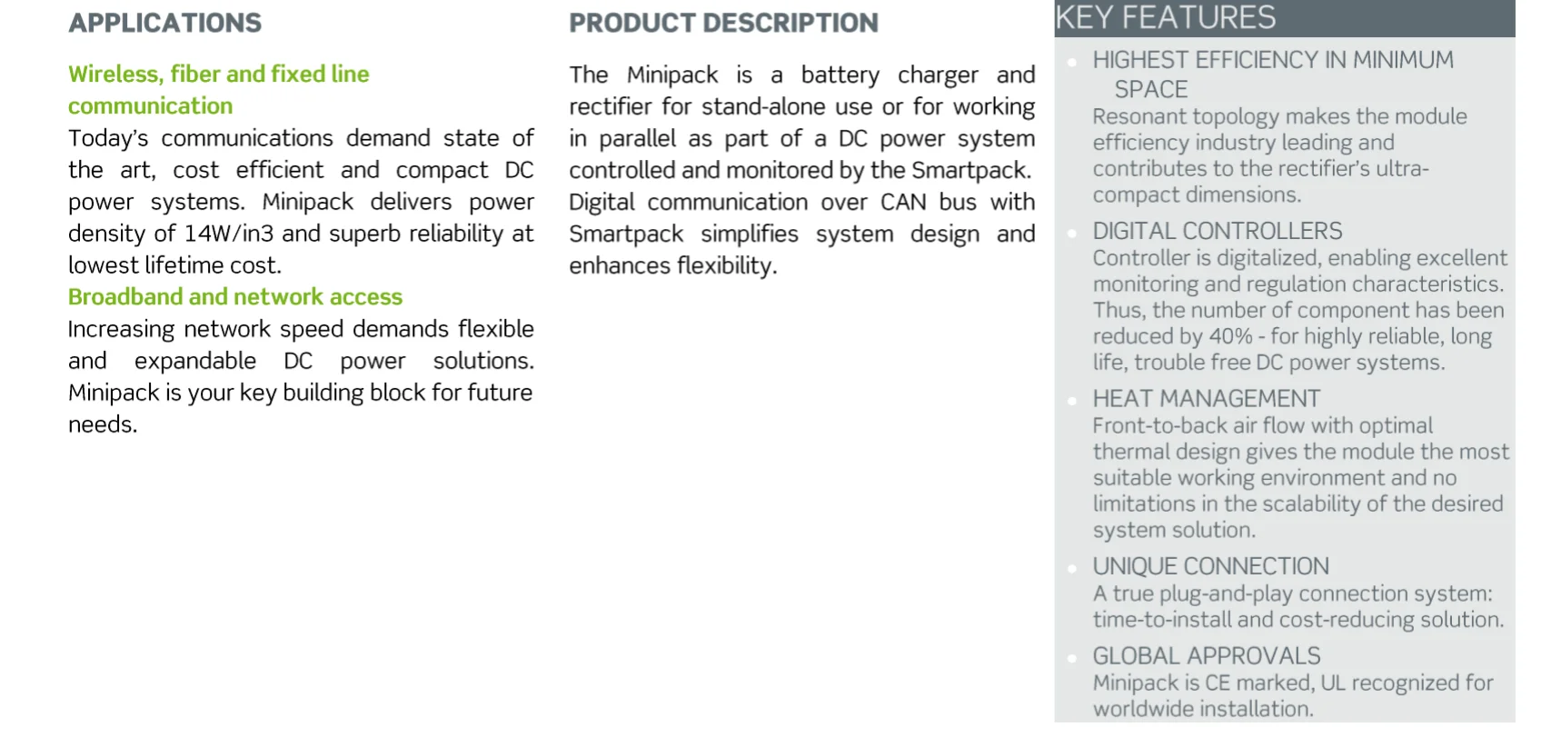 Eltek Minipack 48/800 WIR 241117.130 - Efficient Power Solutions