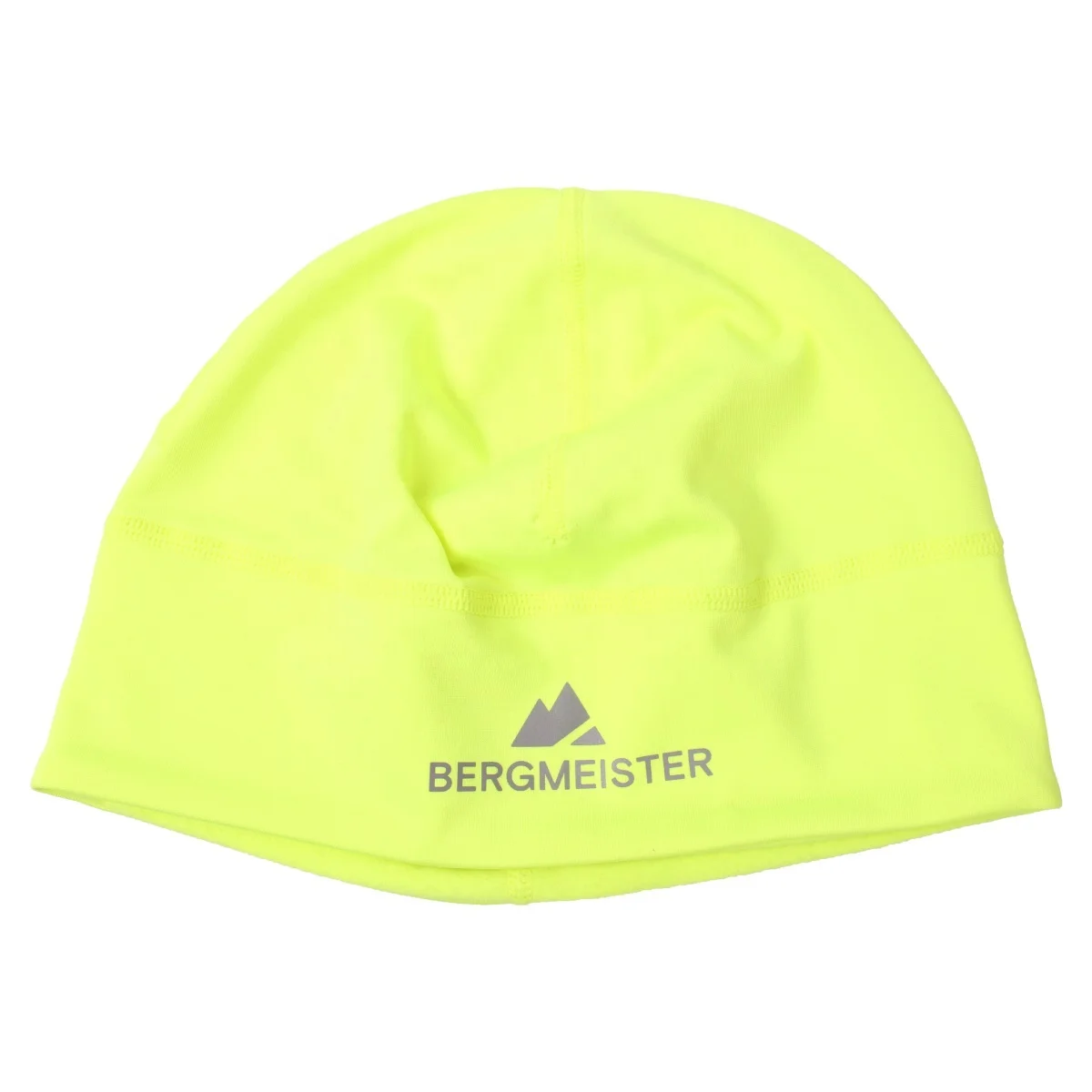 Custom Reflective Logo Printed Hi Vis Neon Yellow Skull Cap Running ...