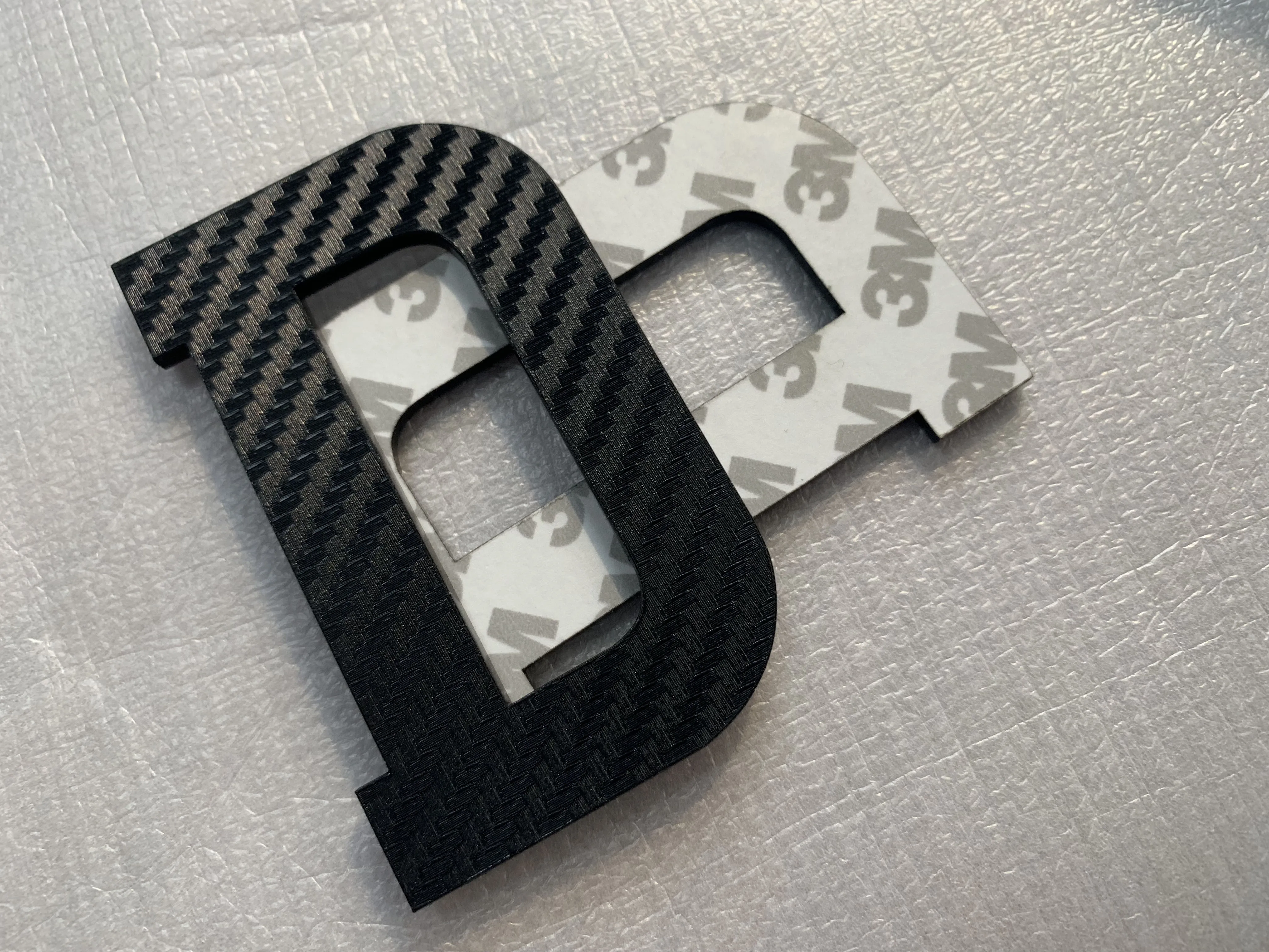 Custom 3D/4D Acrylic Numbers with 3M Adhesive for Cars