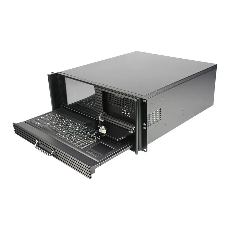 IPC 4U Rackmount Server Case with LCD Display & Keyboard for PC Server Rack