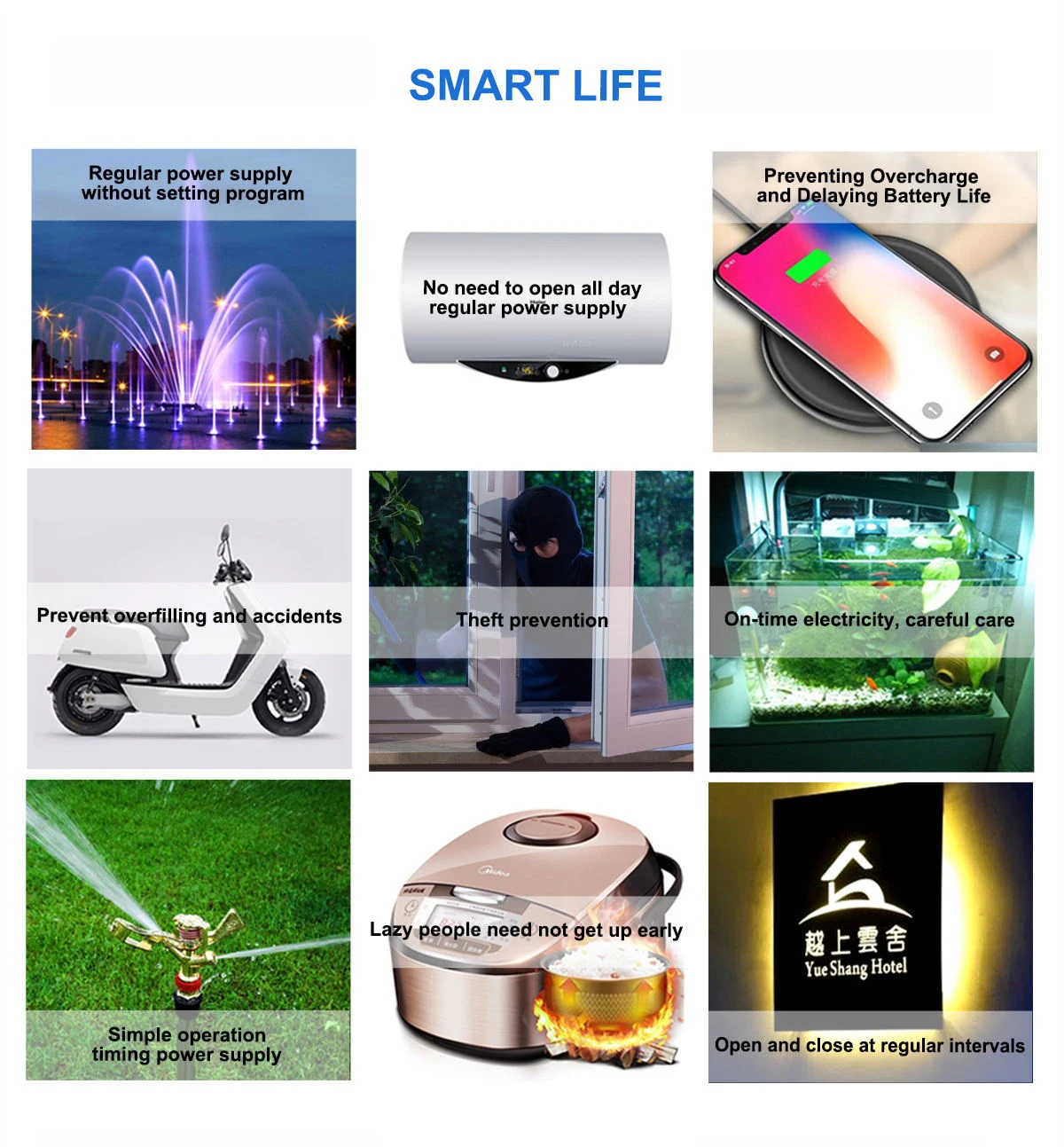 Automatic Weekly Programmable Timer Switch Socket - Timebest