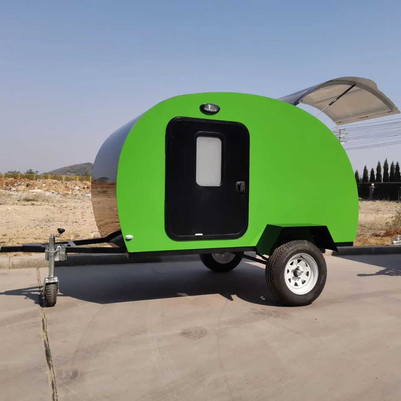 Small Mini Retro Lightweight Teardrop Camper Trailer With Bathroom ...
