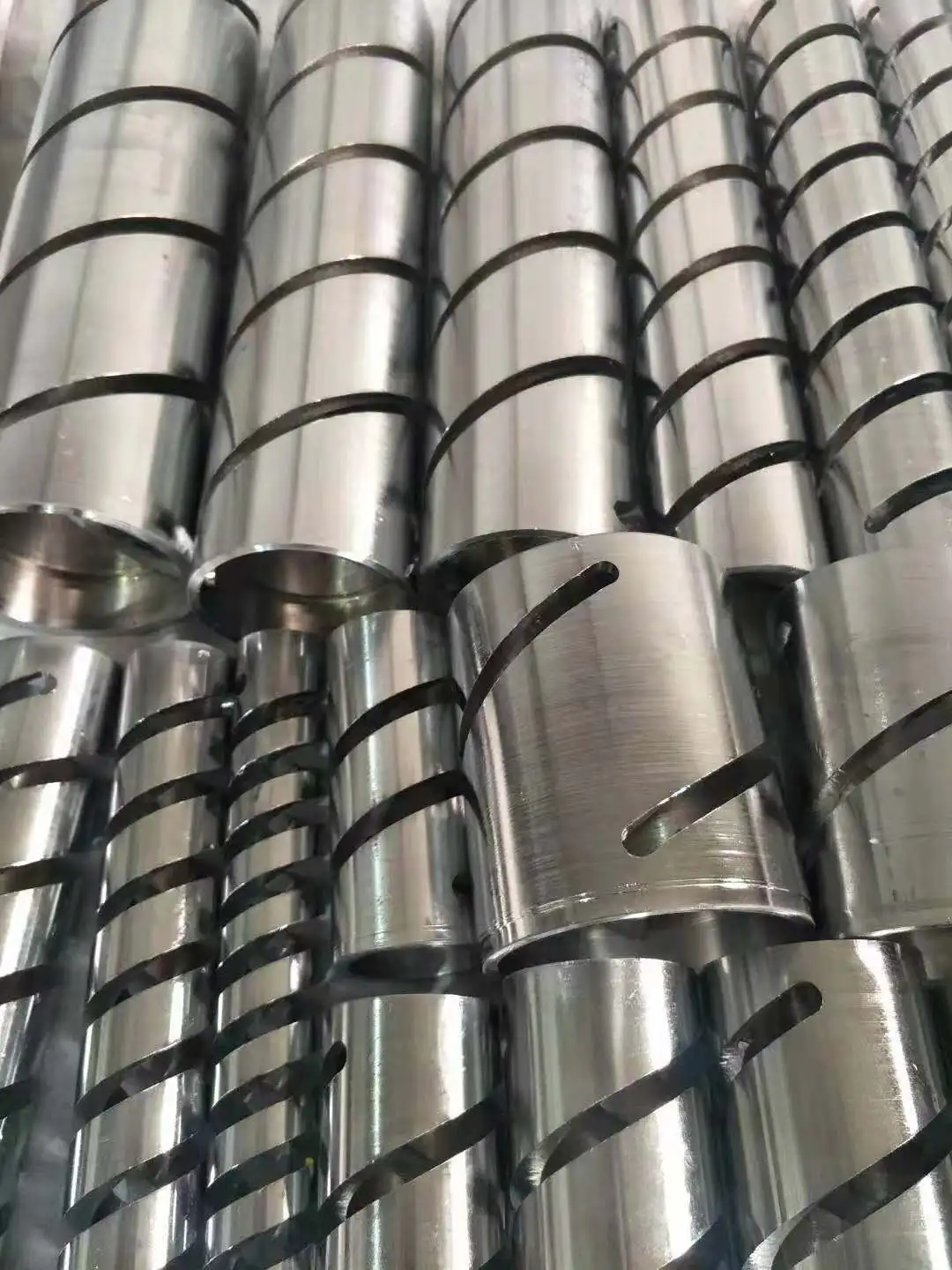 Chain Link Fence Machine Helical Casing Spiral Metal Tube And Knife ...