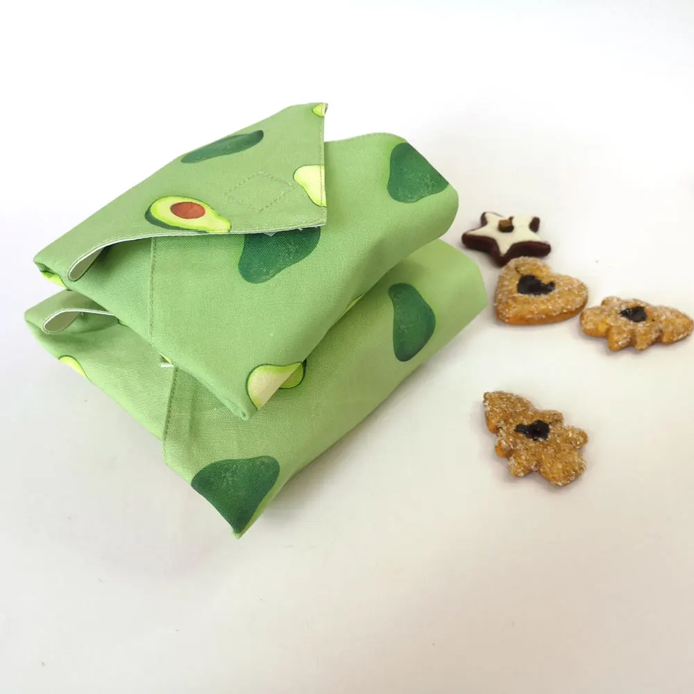 Waterproof Cotton Fabric Sandwich Bag Snack Food Picnic Bag - Buy ...