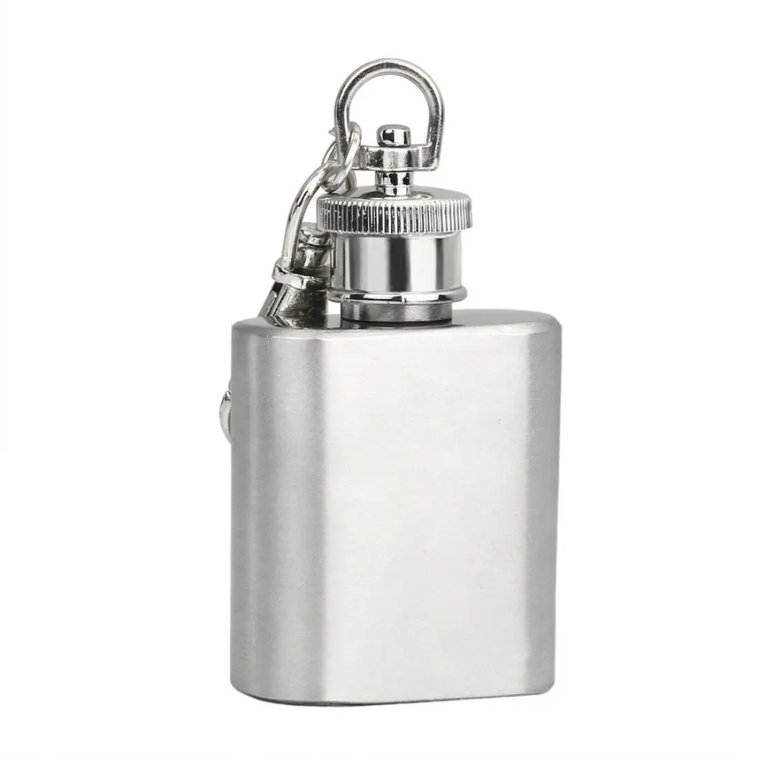 Oem Stainless Steel 1oz Mini Hip Flask For Liquor With Key Chain - Buy ...