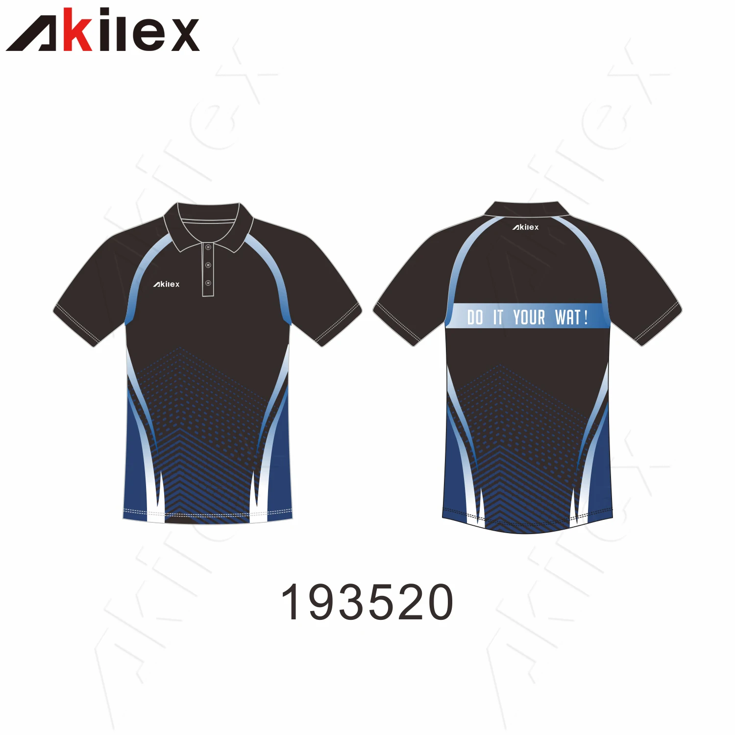 Sublimated Men Polo Shirt Design - Two Color Combination