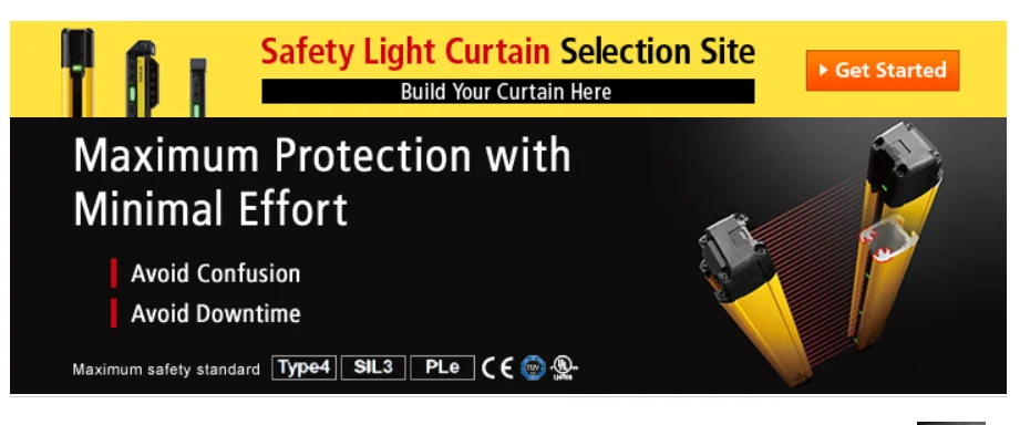 KEYENCE GL-R40H de detección de cSafety cortina de luz en la unidad ...