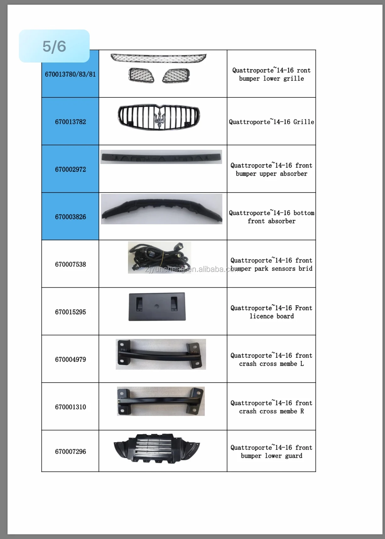 Levante Front Bumper 670079310 - Buy Front Bumper,Ghibli,670079310 ...