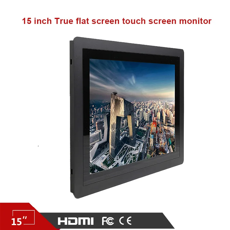 15" Inch Industrial Waterproof Touch Screen Monitor Front Panel Ip65 ...