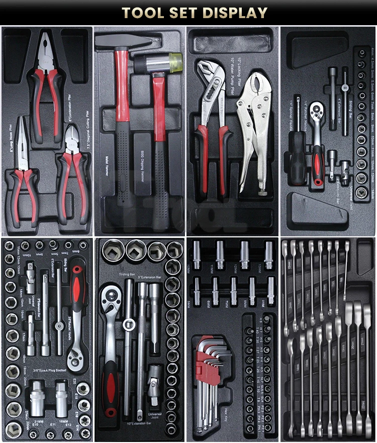 220 Pcs Professional Performax Tool Cabinet with Hand Tool Set
