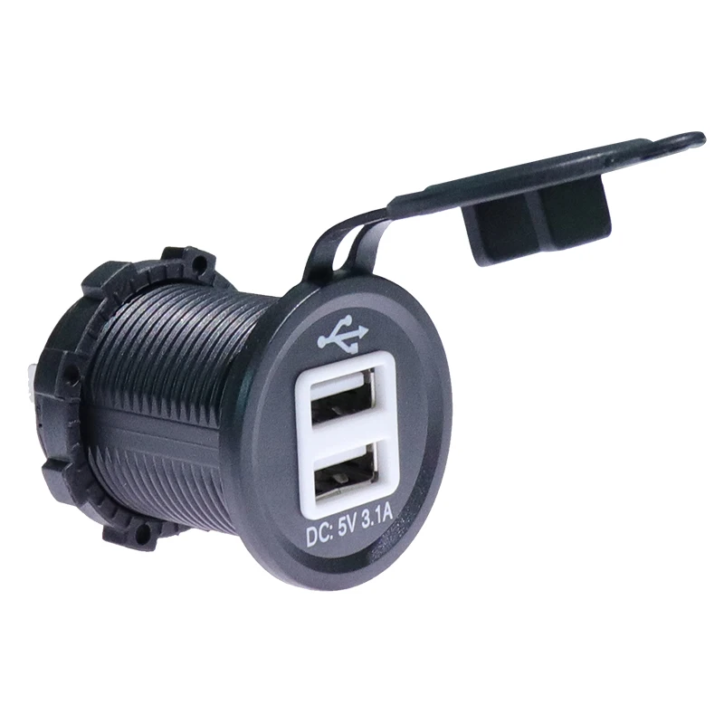 Car Charger 2 Port 3.1a Dual Usb Charger Aluminium Alloy 12v Usb Car ...