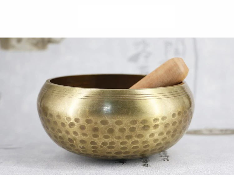 Nepal Handmade Buddha Sound Bowl Yoga Tibetan Singing Bowl Pure Copper ...