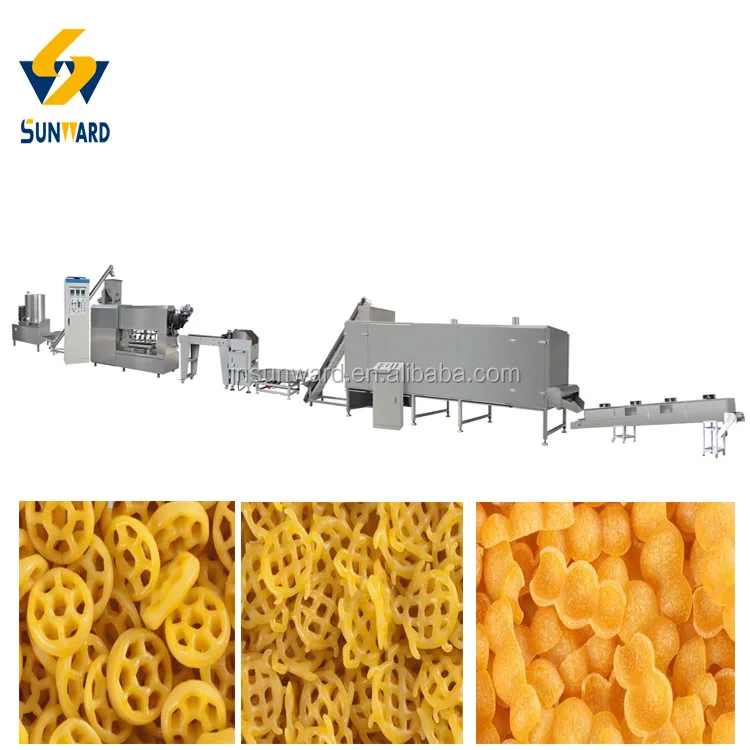 Commercial 3d 2d Snack Crispy Chips Screw Shape Food Extruder Shell ...