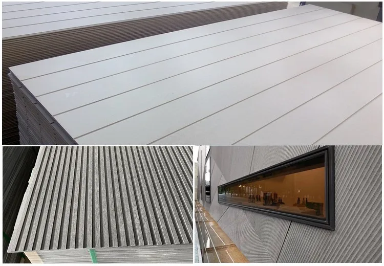 Chinsunboard Class A1 V Groove Fibre Cement Panels for Cladding