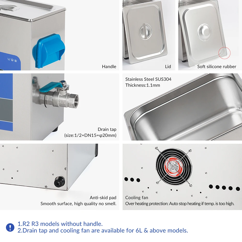 GT-R6 Ultrasonic Vinyl Record Cleaner - 6L Safety & Efficiency