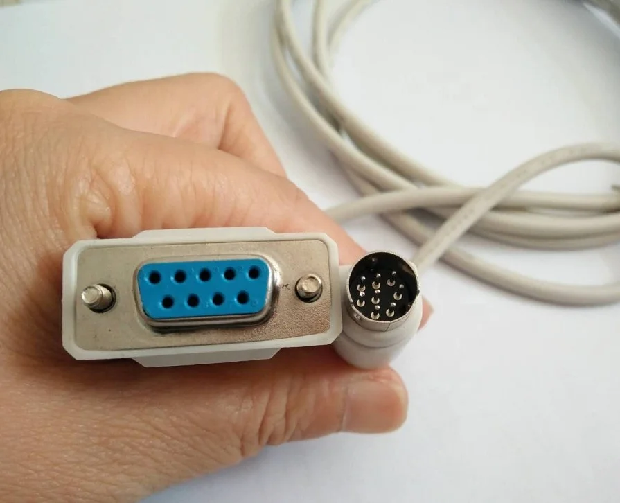 RS232 DB9 Female to 8pin Mini DIN Male Programming Cable