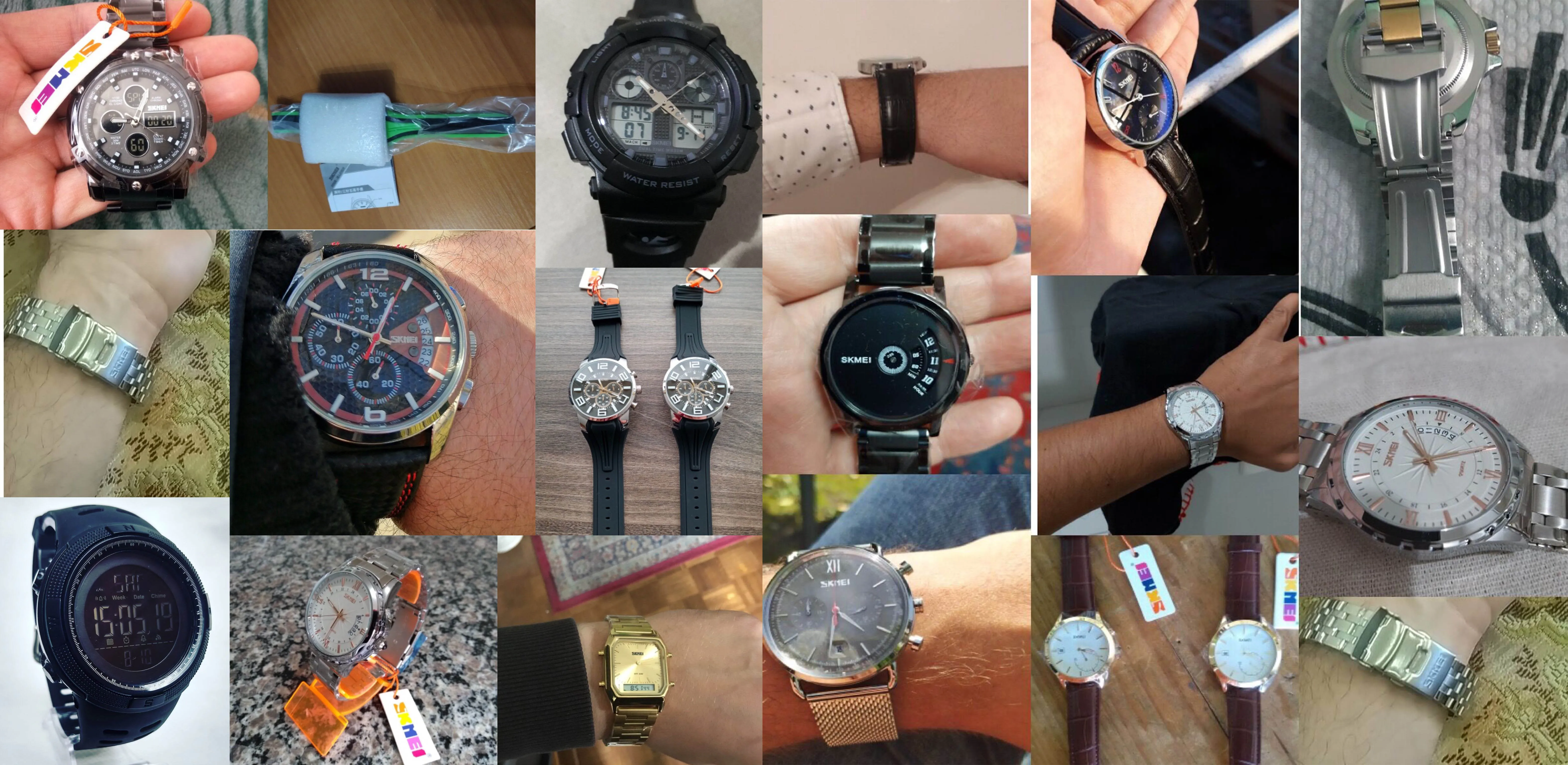 Skmei 9193 Diamond Luxury Watches Mens Stainless Steel Quartz Goldlis ...