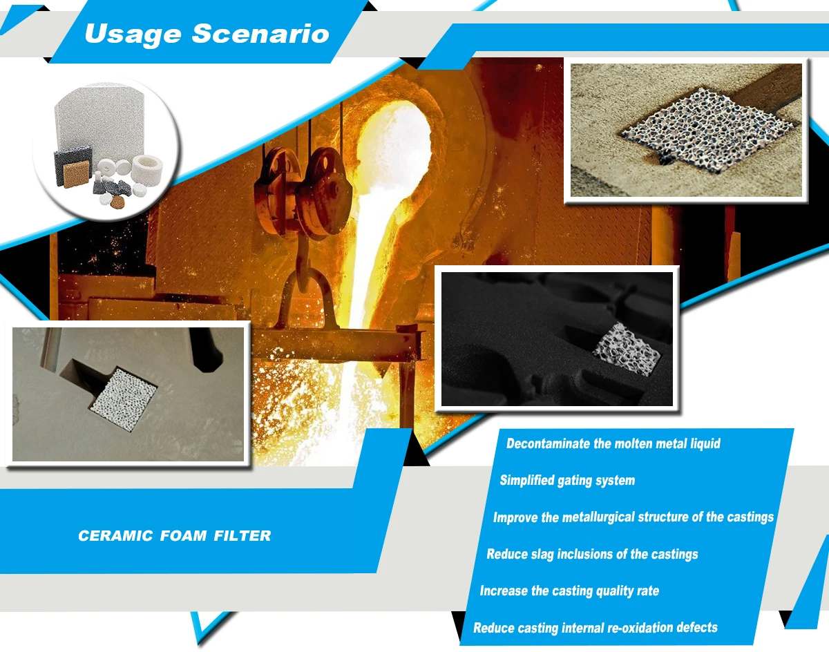 Casting Refractory Porous Ceramic Foam Filter Plate Used In Extrusion ...