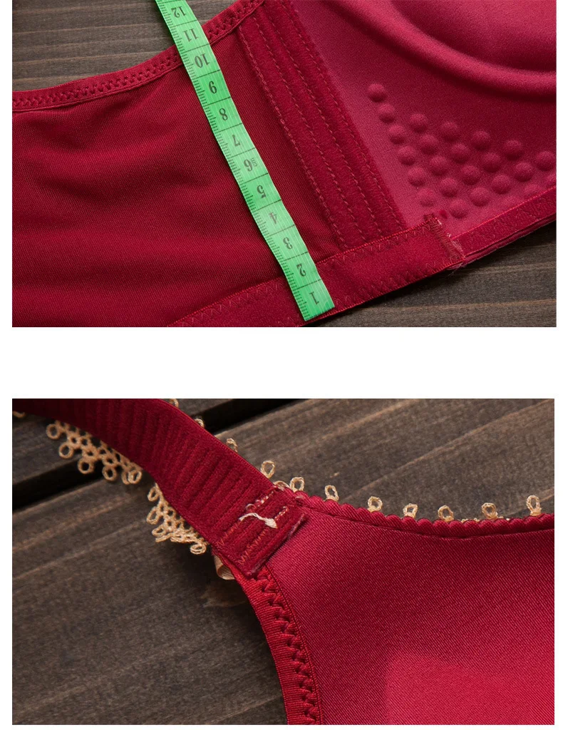Court Style A B C Cup Push up 38 Bra Size Sexy Bra and Panties