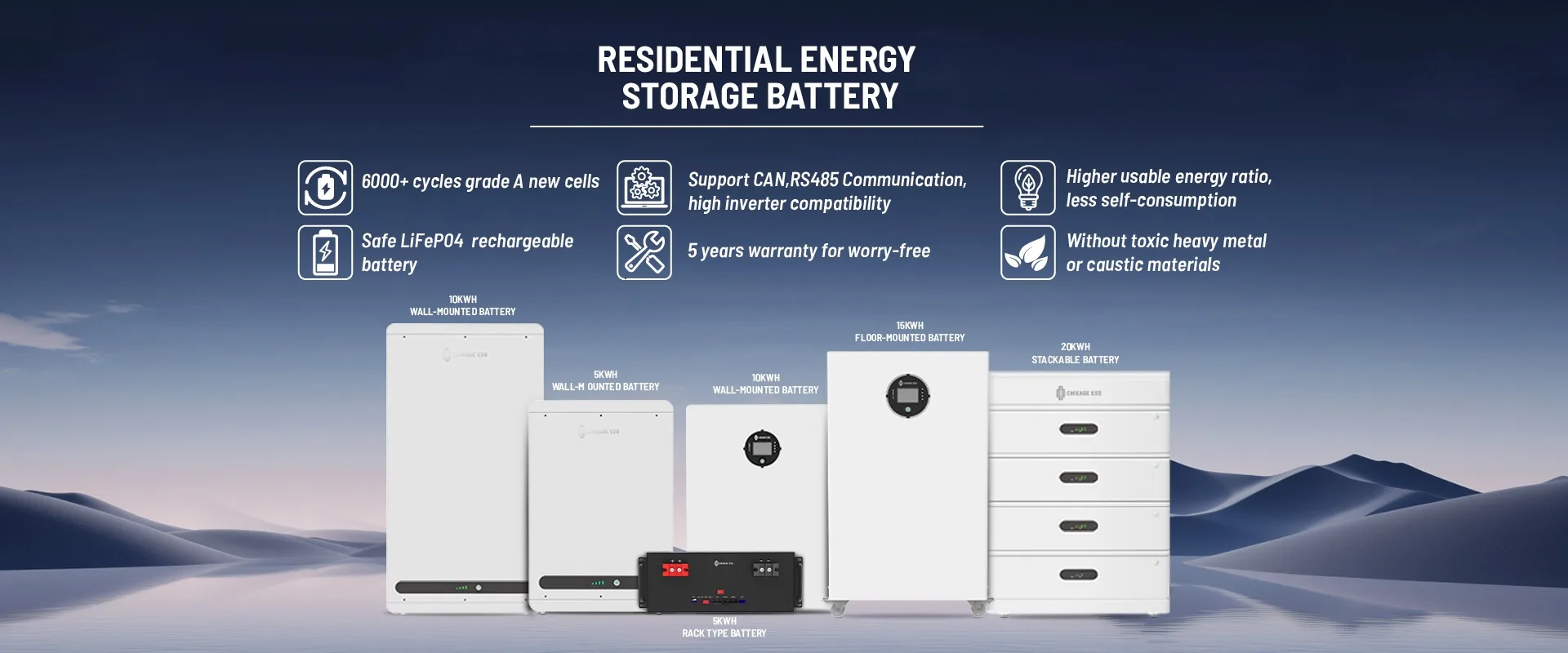 Ningbo Chisage Ess Technology Co., Ltd. - Hybrid Inverter, Solar Battery