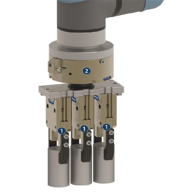 SWG Narrow Double-Acting 2-Finger Angular Robot Arm Gripper