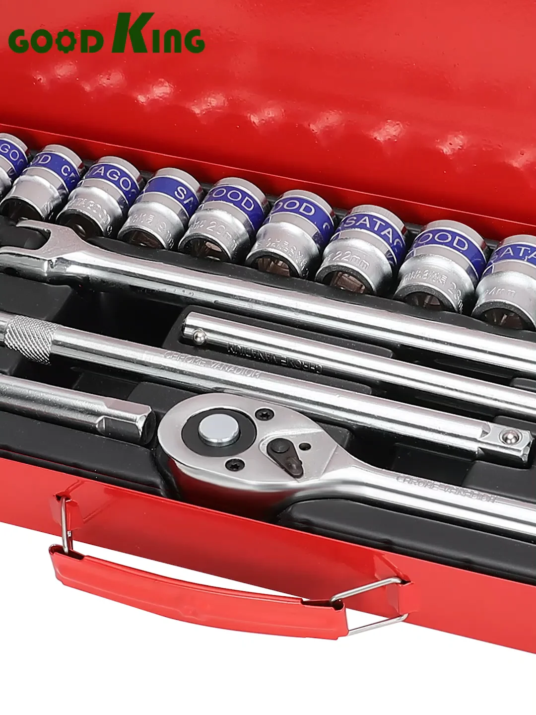 Srunv 1/2lnch 16pcs Master Mechanics Tool Set Husky Socket Sae Metric ...