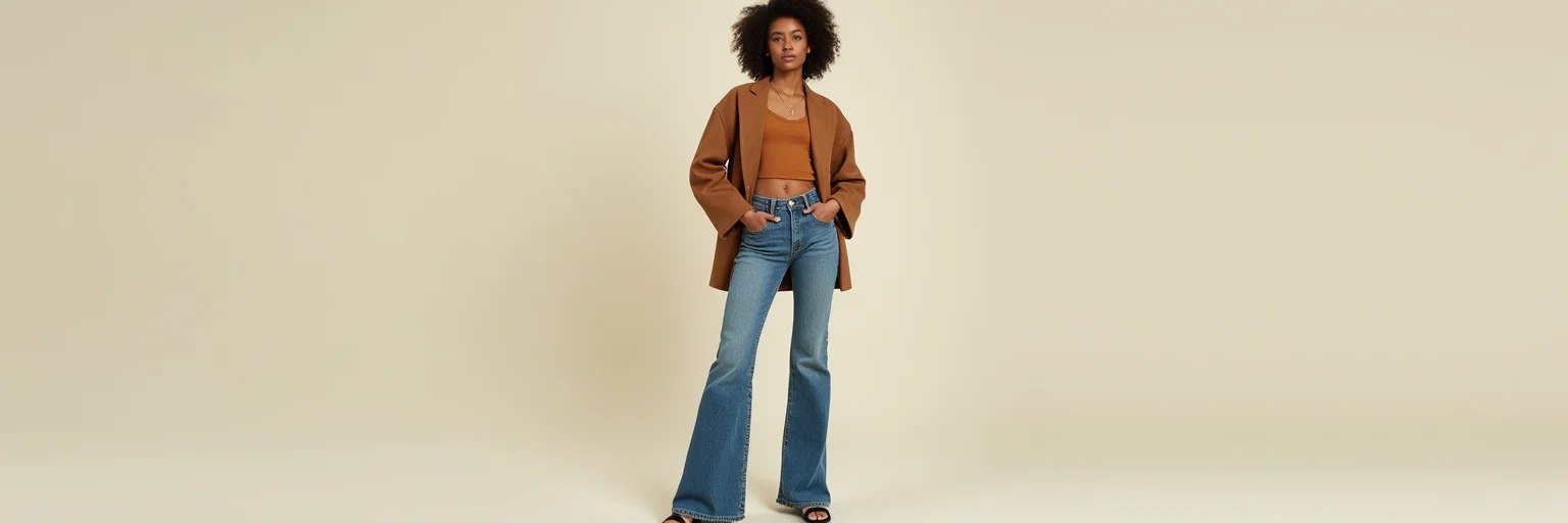 Flared Jeans Outfit 2025 – Trendy Street Style on Alibaba.com