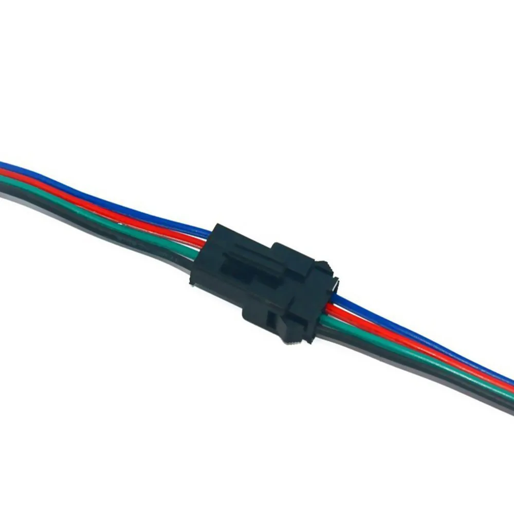 JST SM Female Male 4 Wire RGB 4pin Connector for LED Strip