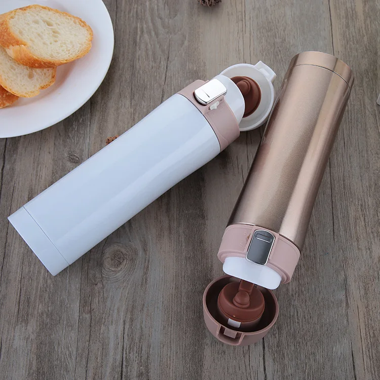 500ml Powder Coated Vacuum Flask Thermos Bottle Double Wall Coffee Mug ...