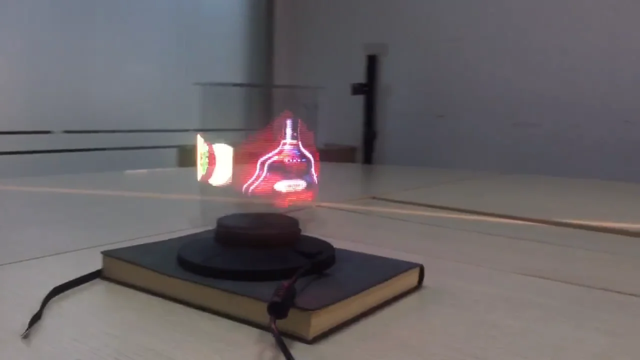 360 Degree Holographic Display Small Size Table Hologram Fan 20cm ...