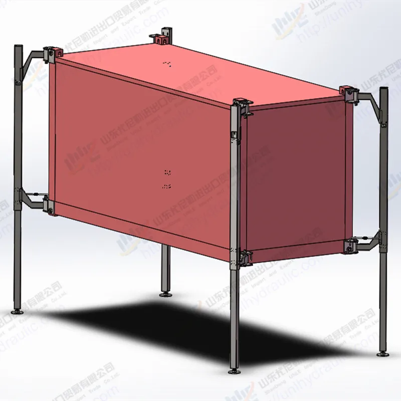 Standard 20ft 40ft Container Support Hoist Hydraulic Cylinder Frame ...