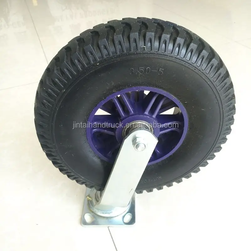 Korea 12" Pu Foam Wheel Swivel Caster 3.50-5 Foam Filled Tires - Buy 12 ...