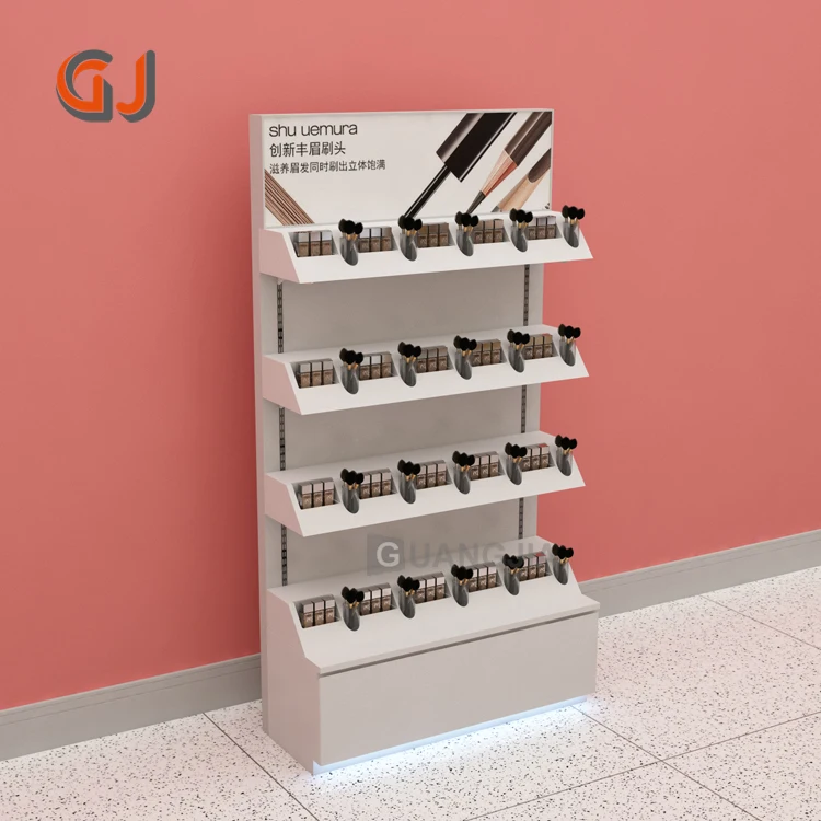 Store Interior Design for Beauty Skin Makeup Display Shelving