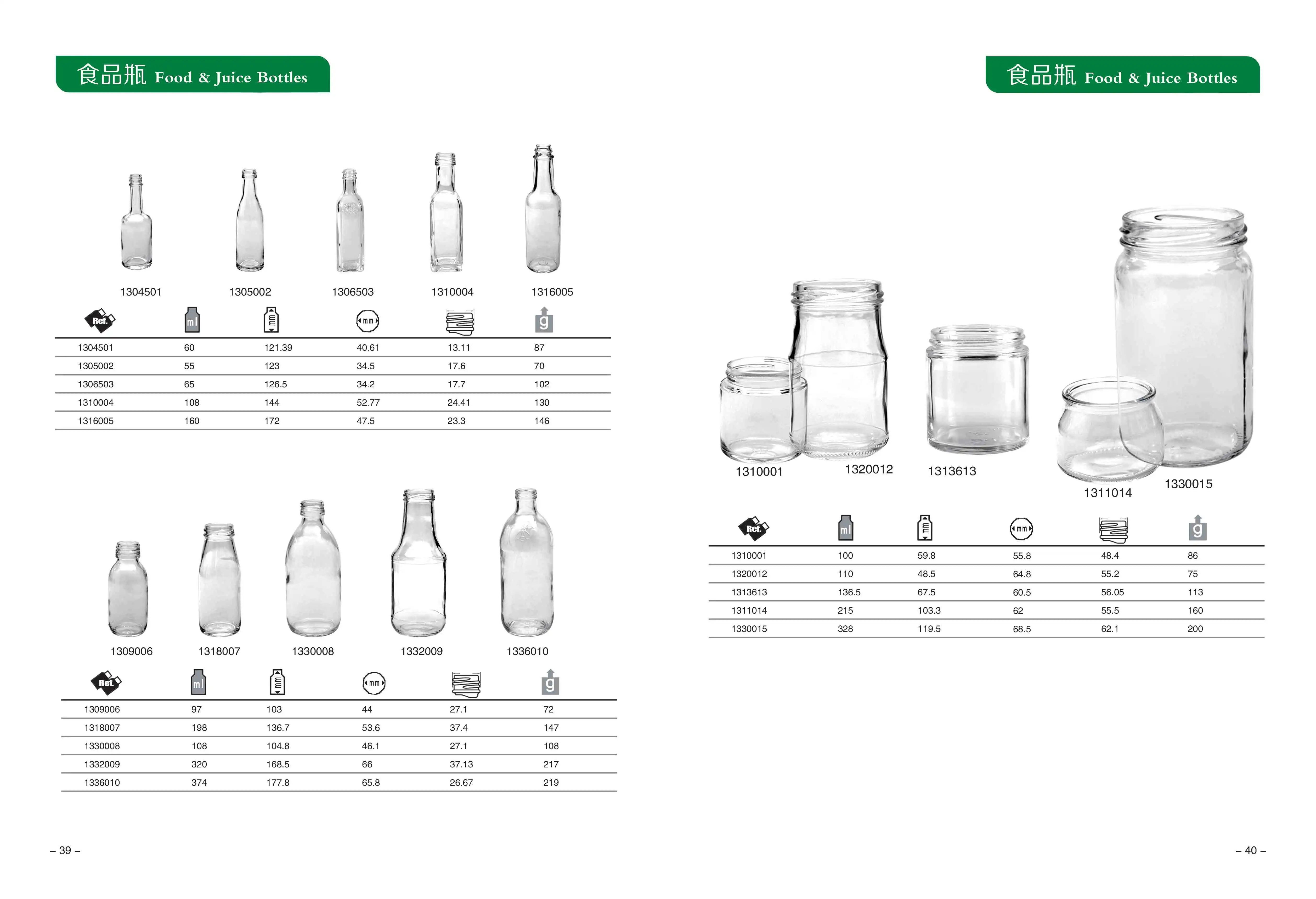 100 Ml Clear Food Glass Bottles With 24mm Finish - Buy Glass Bottle,100 ...
