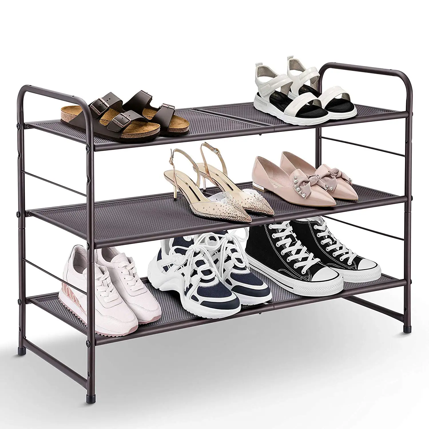Wholesale Simple Houseware 3-tiers Metal Frame Shoe Storage Rack ...