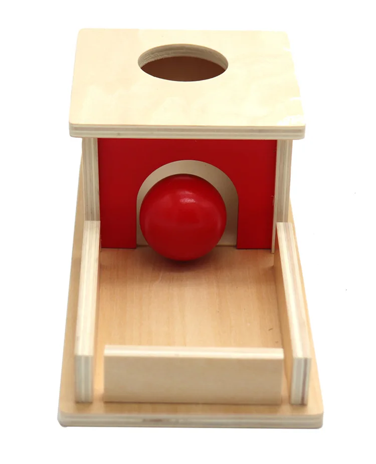 Montessori Wooden Object Permanence Box - Educational Toy