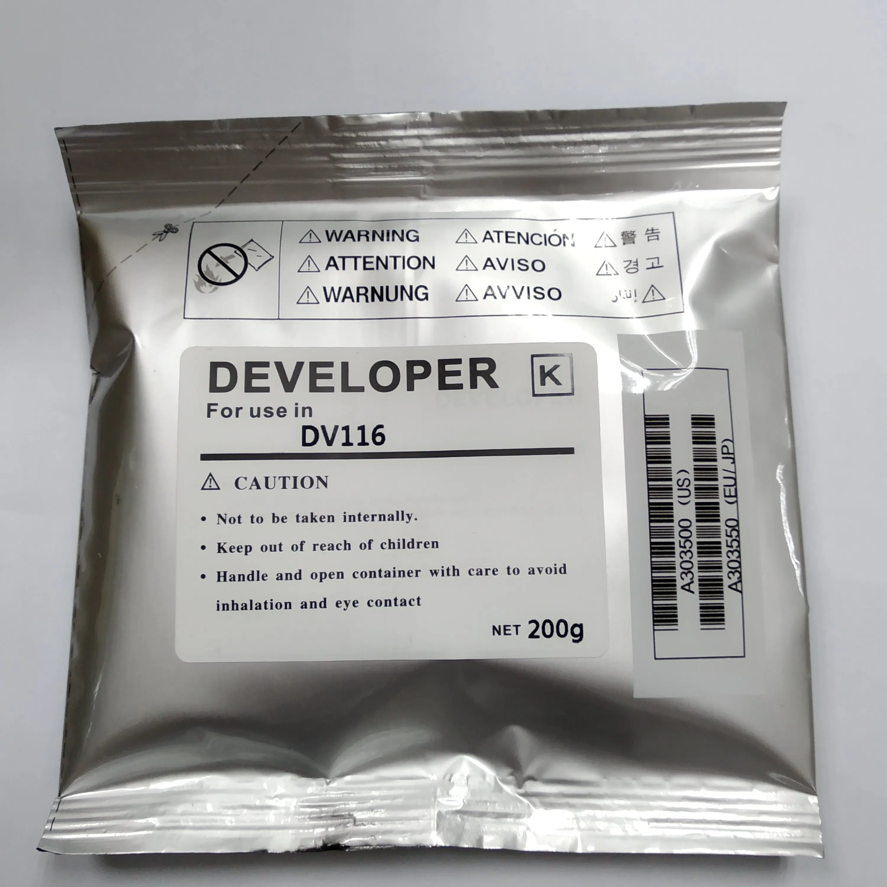 Dv116 (a1uc500) Black Developer For Konica Minolta Bizhub 164 181 184 ...