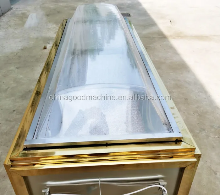 Cooling Coffin Casket for Goodbye View - Mortuary Freezer Coffin with ...