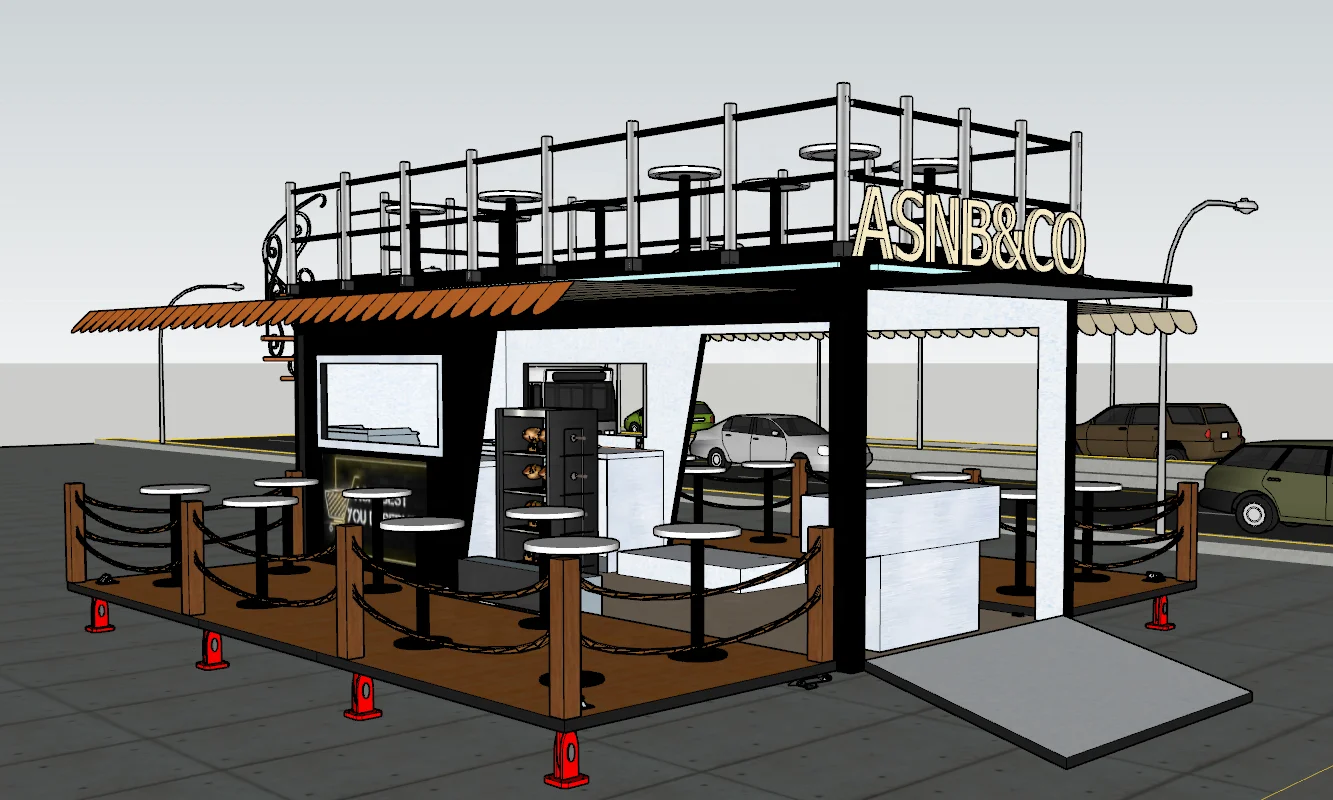 Fast Food Trailer All Purpose Street Restaurant Double Decker Mobile ...