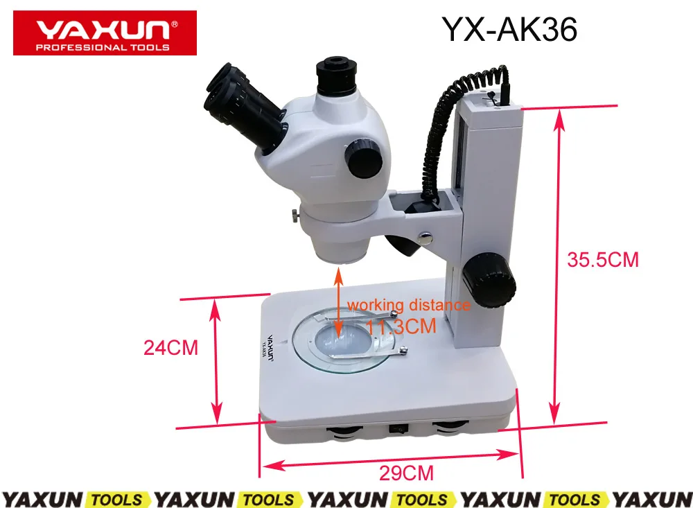 2019 YAXUN YX-AK36 Stereo Microscope - High Quality Repair Tool