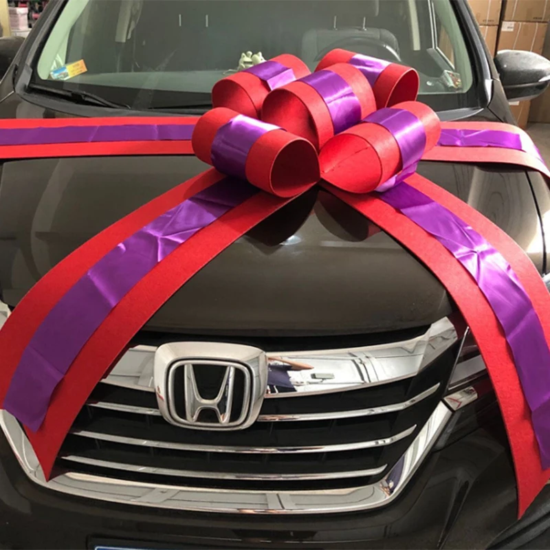 Carbowz Big Colors Customized Giant Car Decor Display 30" Bow Ribbon ...