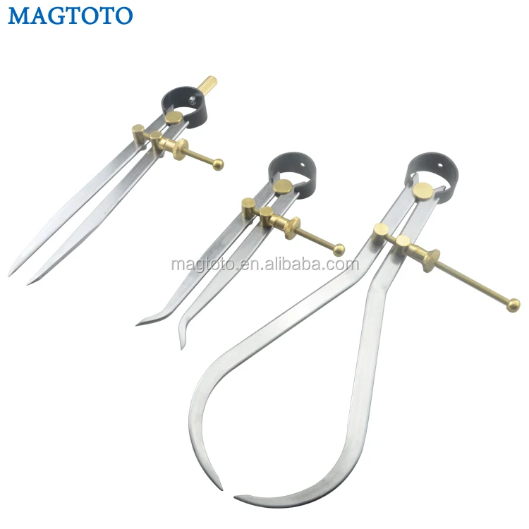 Flat Firm Joint Spring Compass Divider Caliper for Measuring Tool with ...