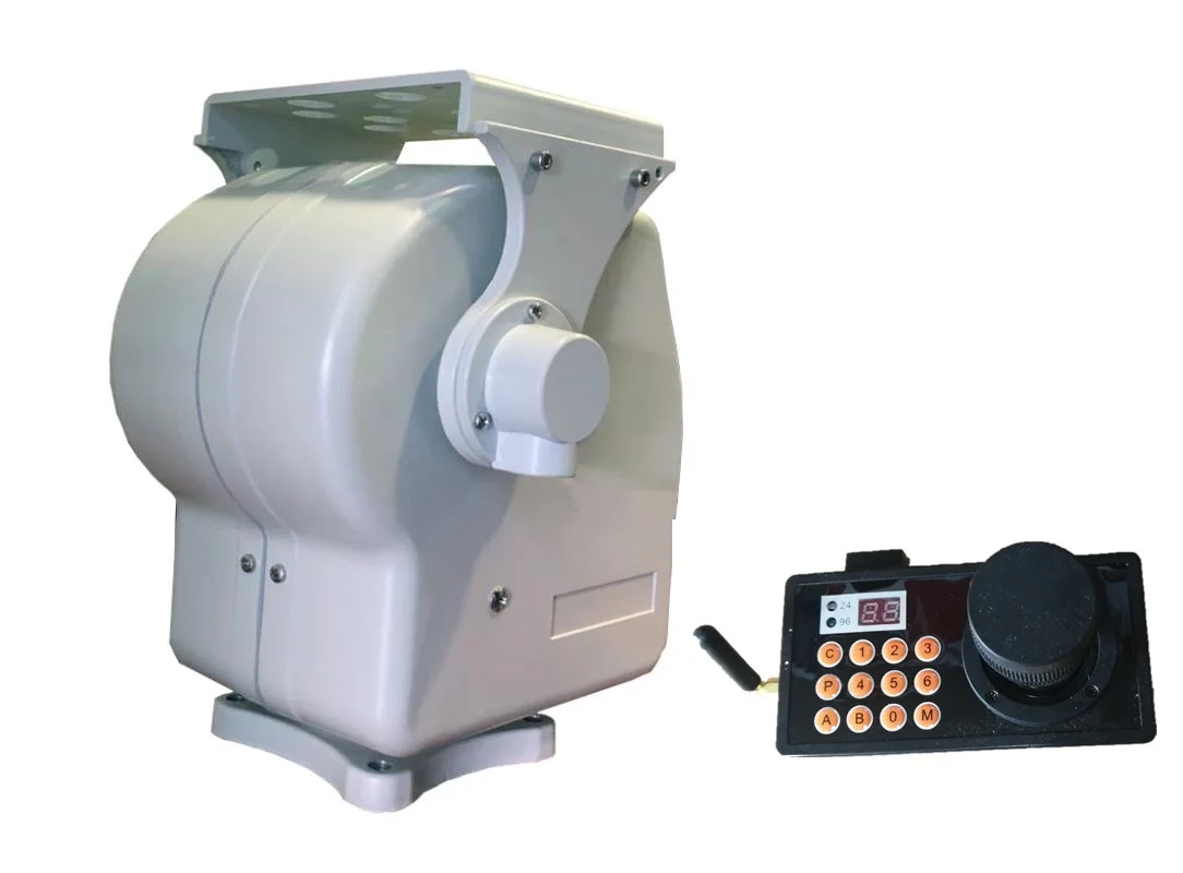 DC12V Wireless Control Variable Speed Pan Tilt Head MG-3040 for CCTV ...