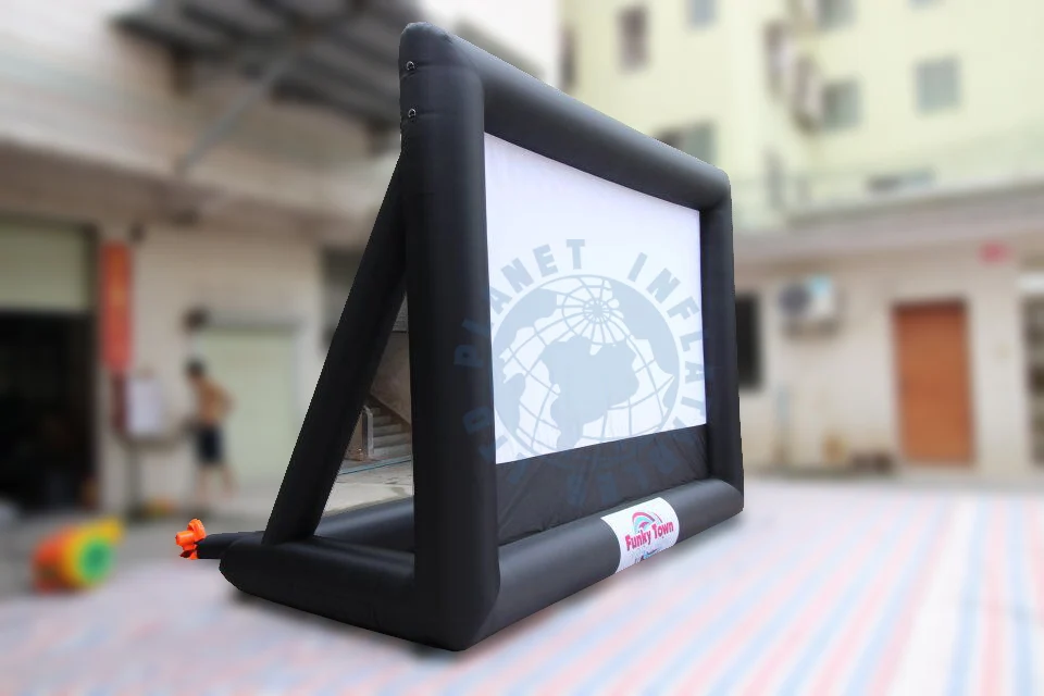 20ft Open Air Cinema Inflatable Movie Screen Outdoor Oxford Cloth ...