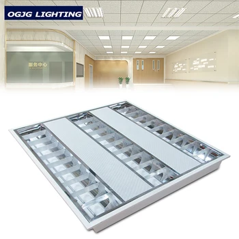 Indoor Recessed 60x60 Fluorescent Light Office T5 Aluminum Louver Led ...