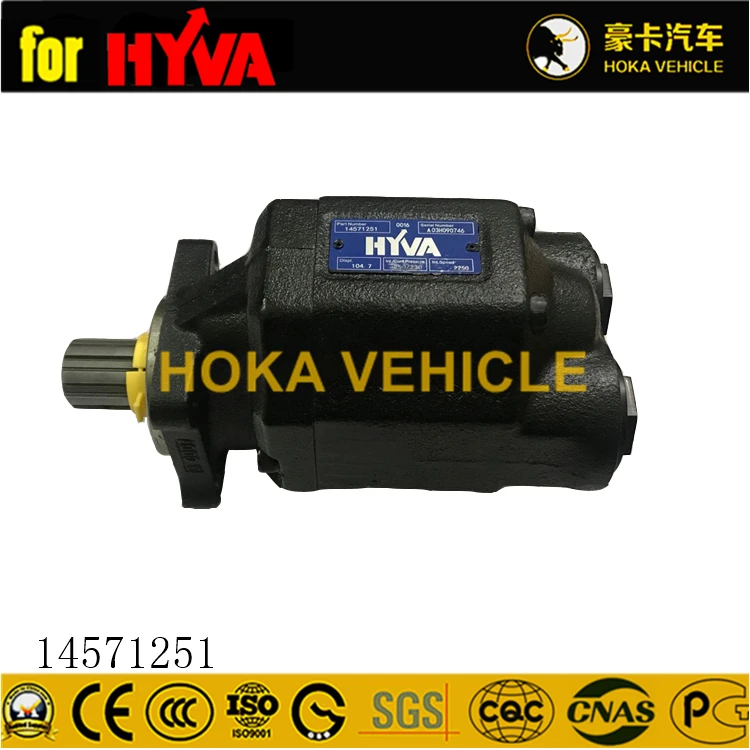 Hydraulic Gear Pump 14571251 for Dump Truck HYVA Hoist System